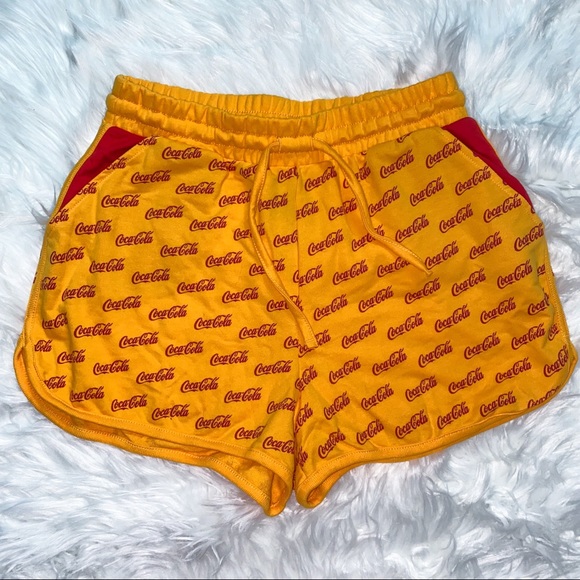 Coca Cola | Shorts | Yellow Coca Cola Lounge Shorts | Poshmark